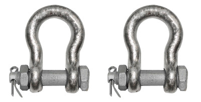 2PC 1/2" Hot Dip Galvanized Safety Bolt Anchor Shackle with Nut and ...