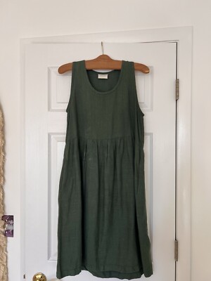 Conscious Clothing SPRUCE 100% Linen Patio Dress Size XS Made In ...