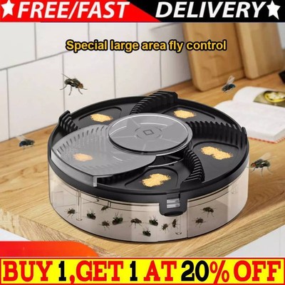 Electric Fly Trap Automatic Fly Catcher Rotating Fly Pest Kitchen ...