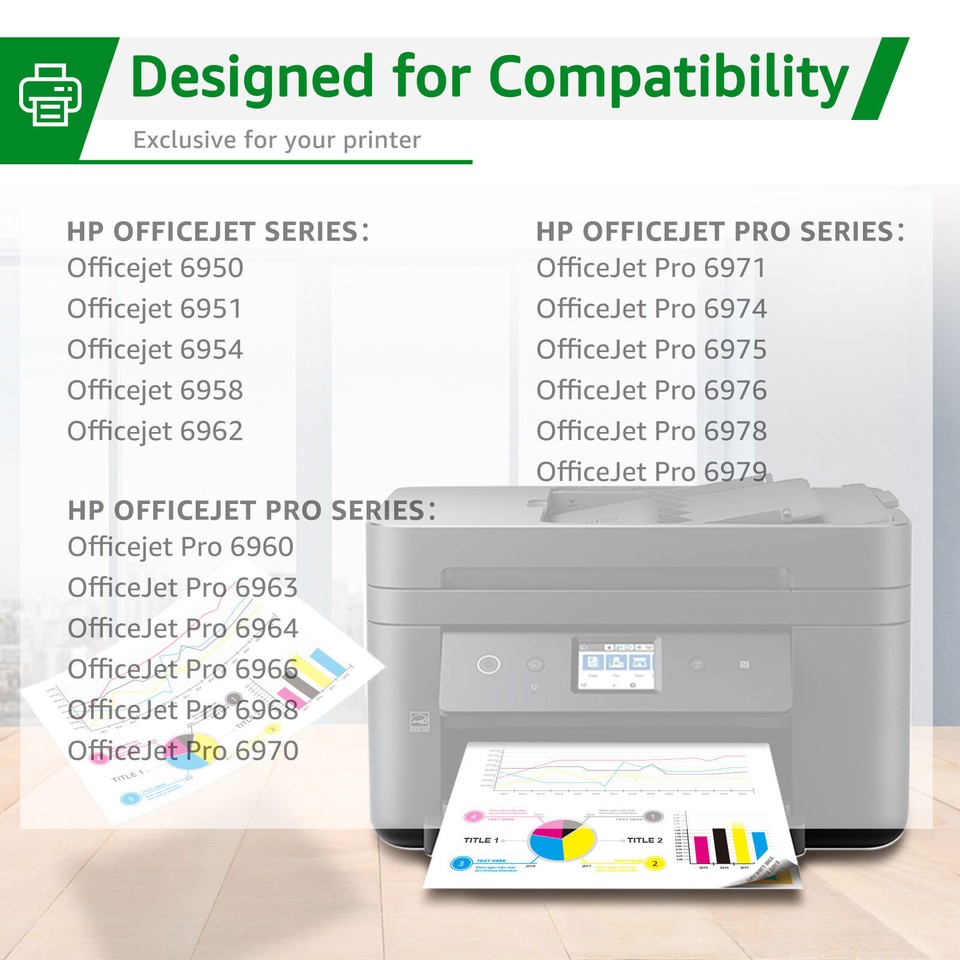 902XL 902 XL Ink Cartridge for HP Officejet Pro 6975 6968 6970 6960 ...