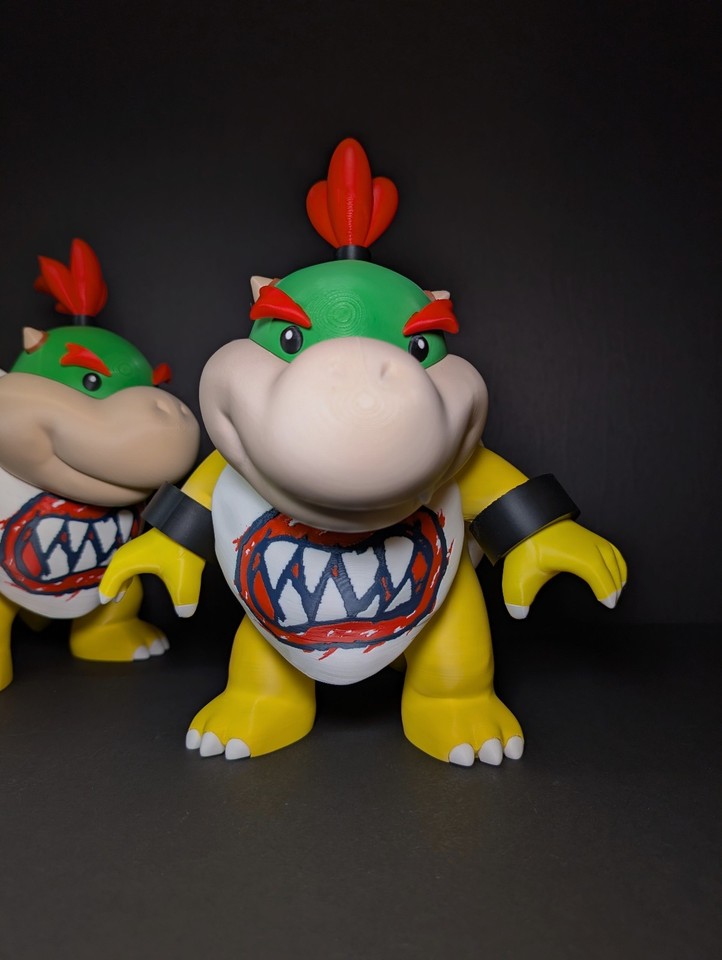 Bowser Jr. Figure – 10.5" Tall Display Statue – Game-Inspired Koopa ...