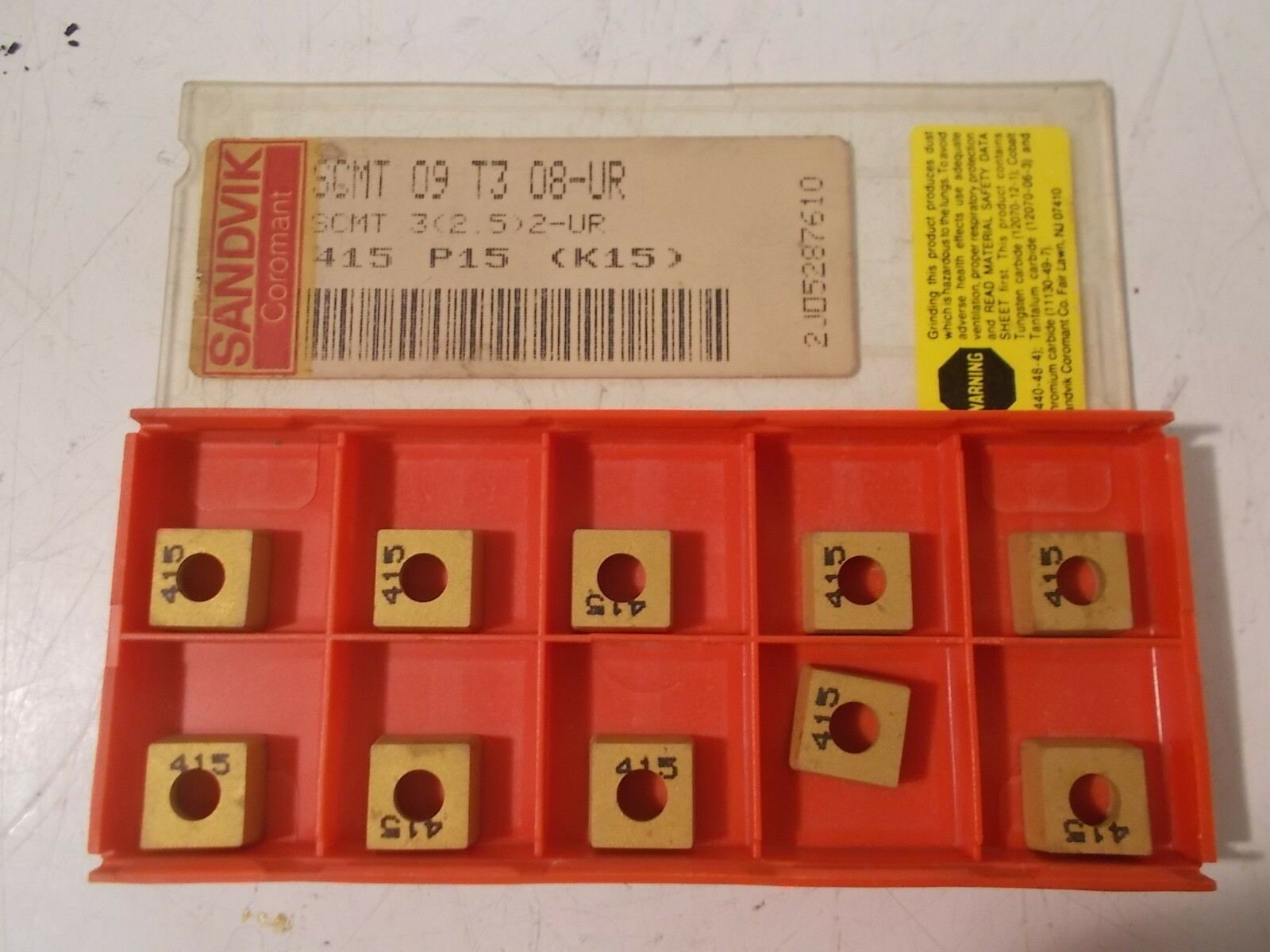 (10) NIB Sandvik SCMT 3(2.5)2-UR 415 Carbide Inserts SCMT 09 T3 08-UR 415 | eBay
