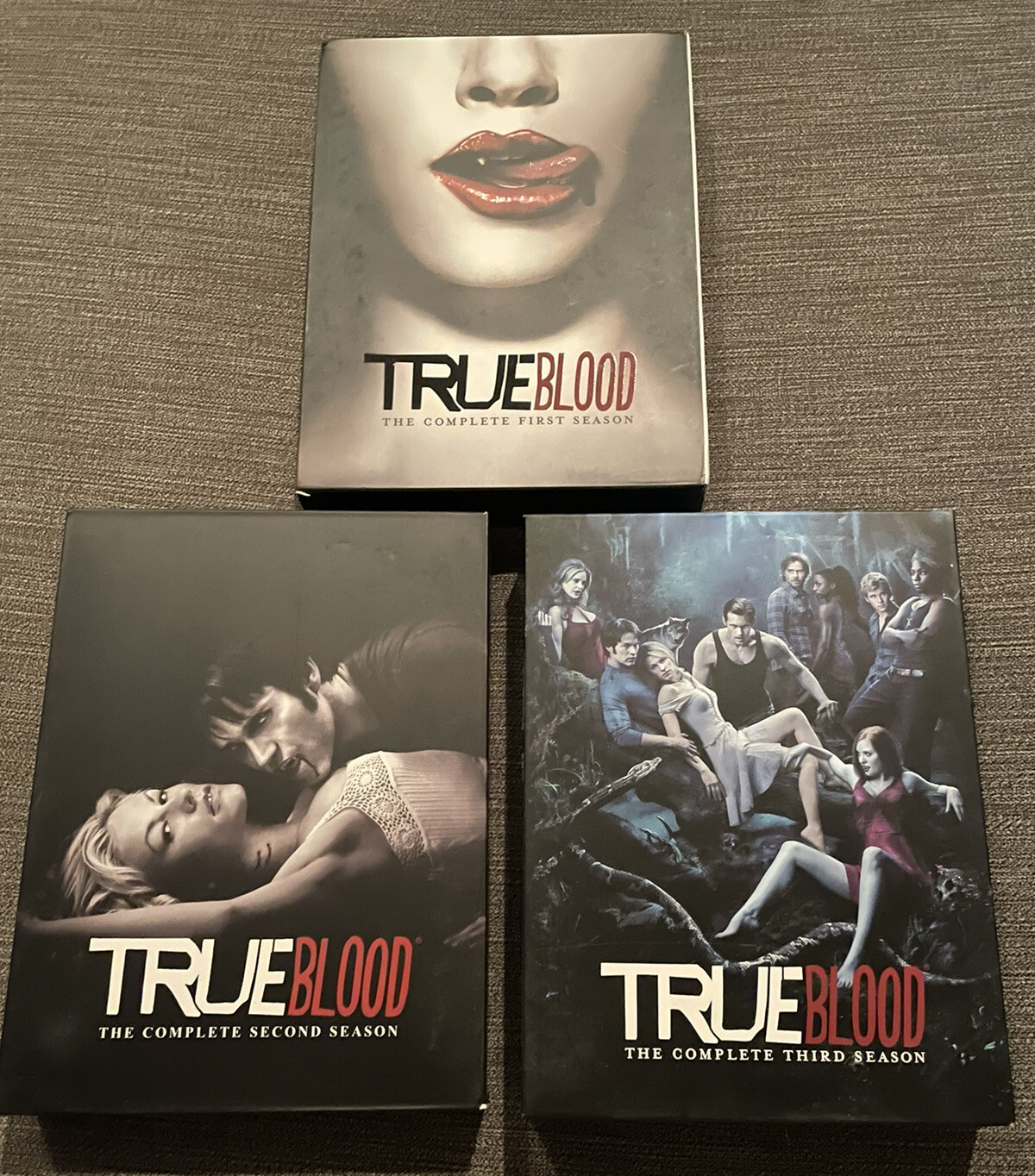 True Blood: Complete Season DVD Sets - Season 1, 2 & 3!! Excellent ...