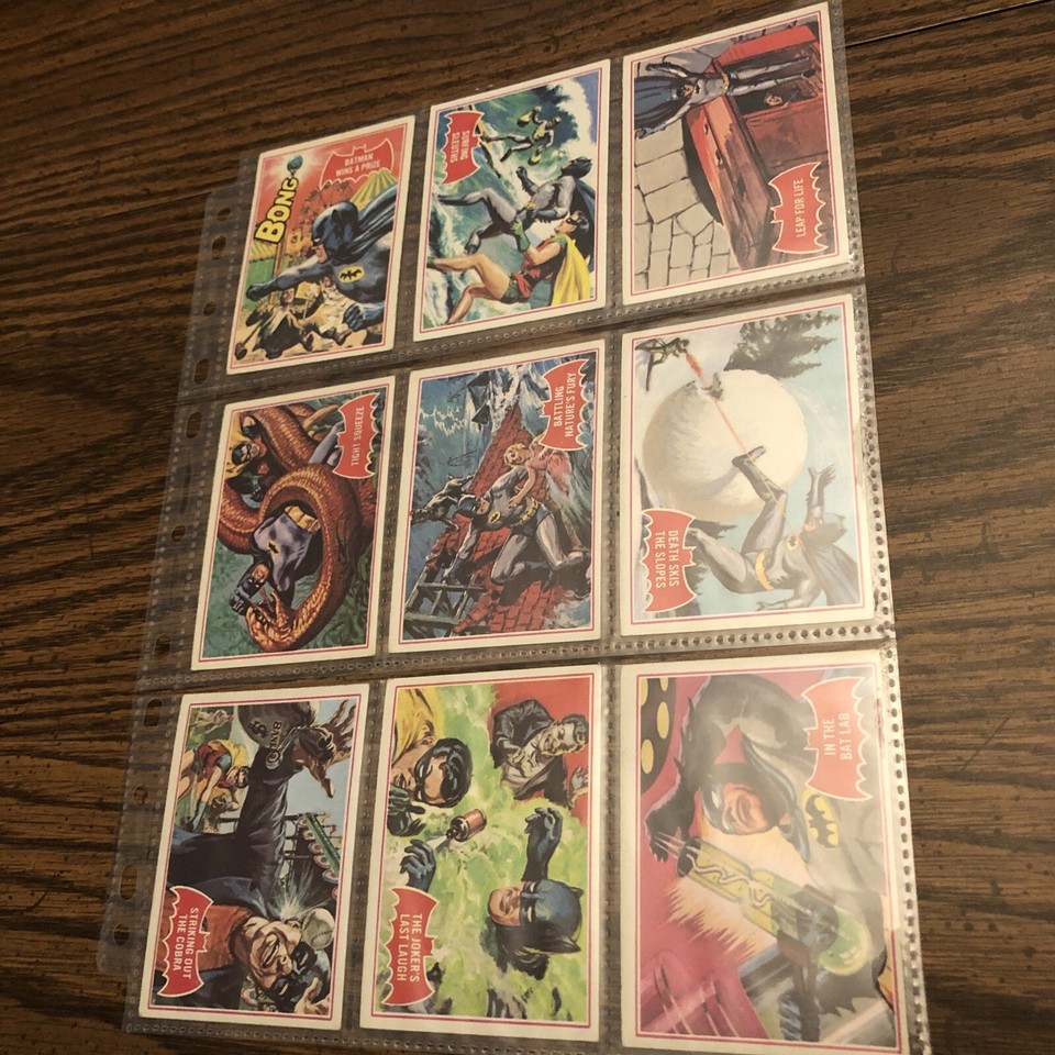 1966 Topps BATMAN red bat VG/EX cards COMPLETE SET 44/44 - LOT OF 44 | eBay