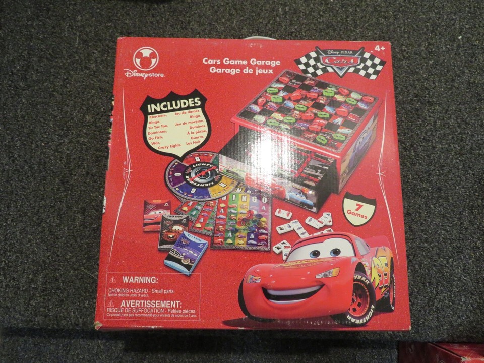 Disney Pixar Cars Supercharged 7 Games Wooden Game Garage by Cardinal ...