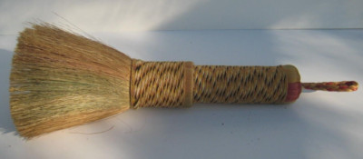 Early Barber/Whisk Broom with Braided Handle | eBay