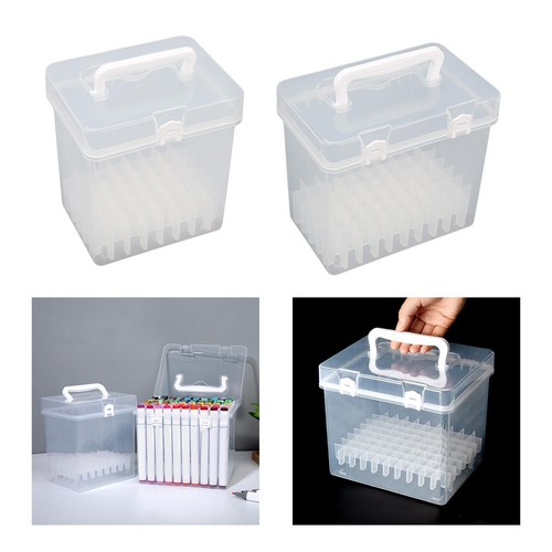 Clear Marker Pens Storage Case Empty Accessory Organizor Durable ...