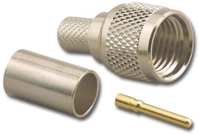 10 Pack Mini-UHF Male 3-piece for RG-58/U Connector, Gold Pin | eBay