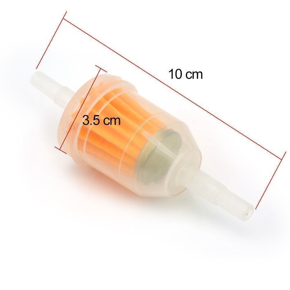 Pack of 10 Motor Inline Gas Oil Fuel Filter Small Engine For 1/4'' 5/16 ...