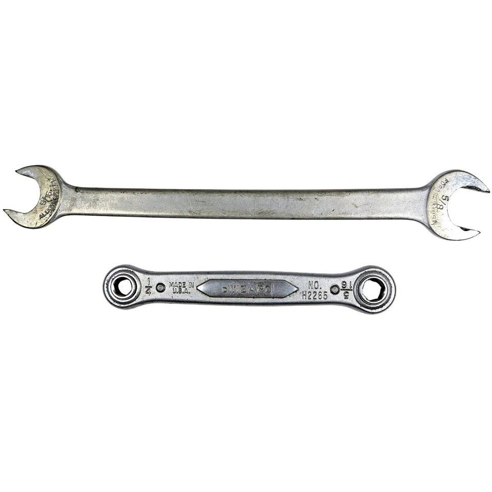 Vintage Wizard Wrenches, Western Auto, Duro/Indestro, H2265 & HR2177 ...