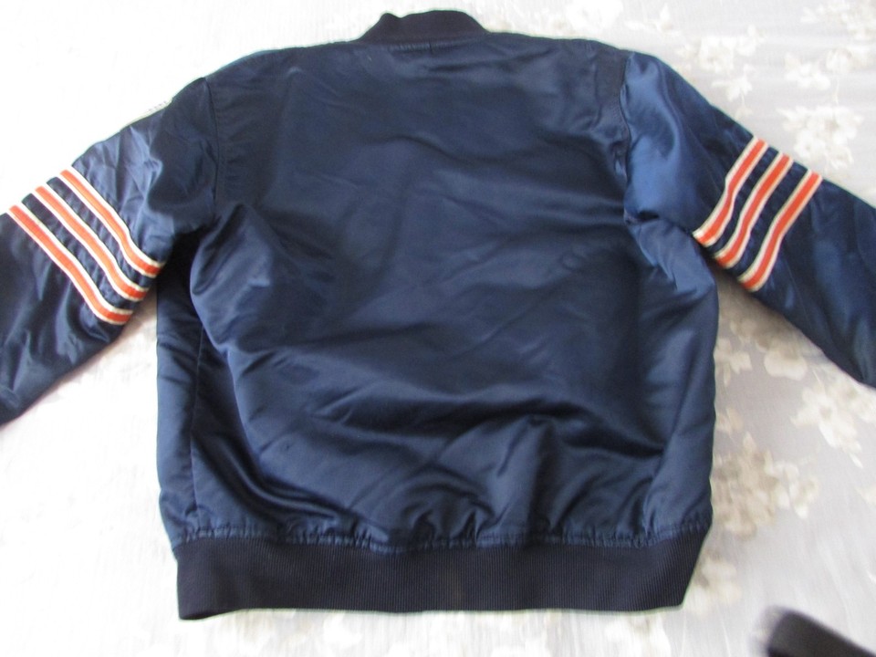Chicago Bears NFL Football Starter Jacket M Team Sewn Authentic Vintage ...