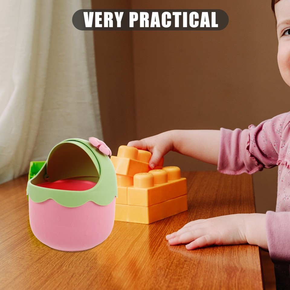 Desktop Small Storage Cases Trash Can Kids Room Countertop Garbage Bin ...