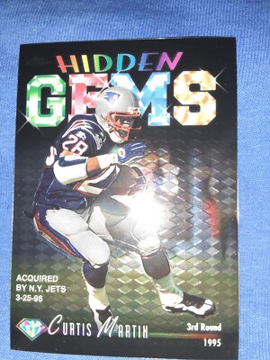 Curtis Martin 1998 Topps Chrome Hidden Gems PRIZM #HG14 - PATS/JETS | eBay