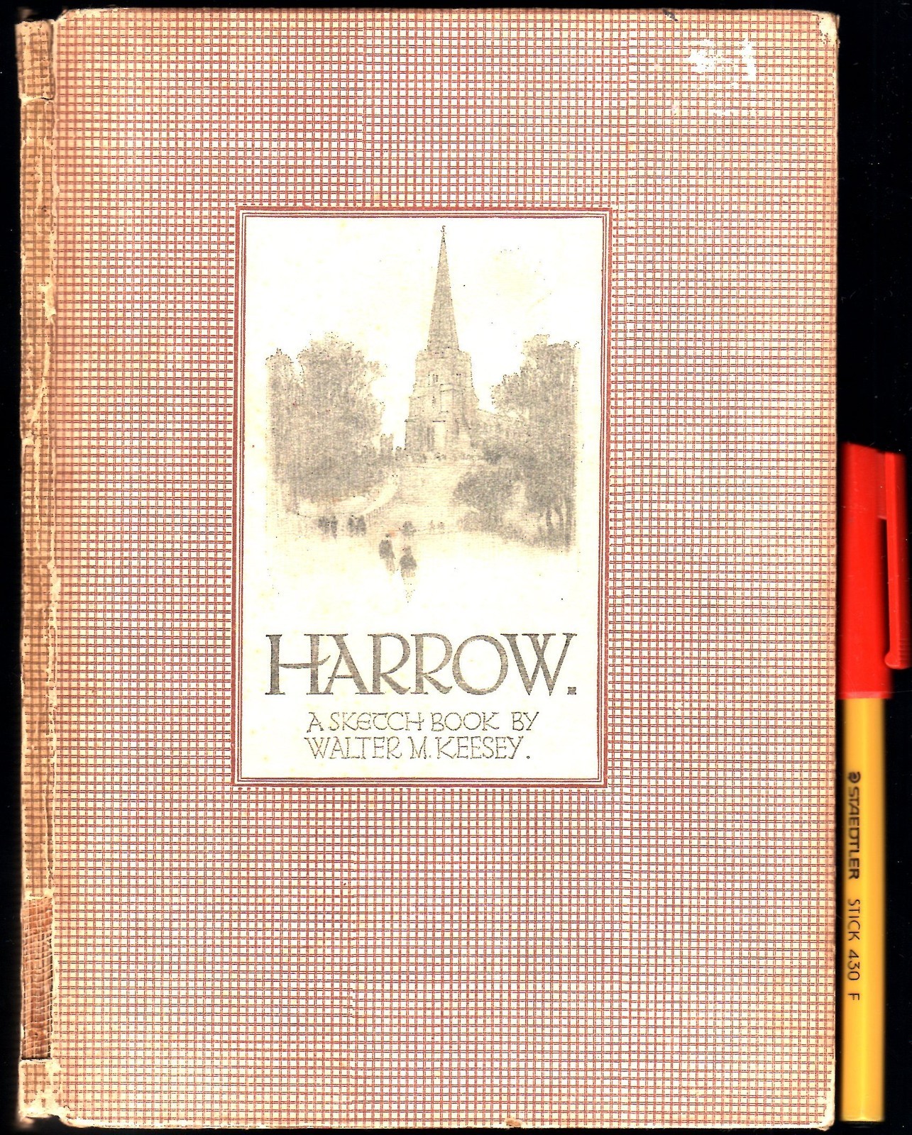 1914/33 HARROW Public School SKetchbook & History Walter M Keesey ...
