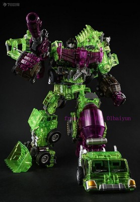 Generation Toys Gt-01gs Constructor Devastator Green Transparent ...
