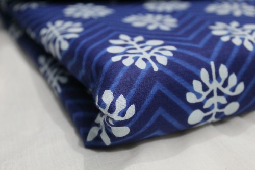 Indian 2.5 Yard Fabric Cotton Screen Print Floral Print Sewing ...