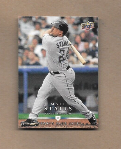 2008 Upper Deck First Edition Matt Stairs Card #32 Toronto Blue Jays NM ...