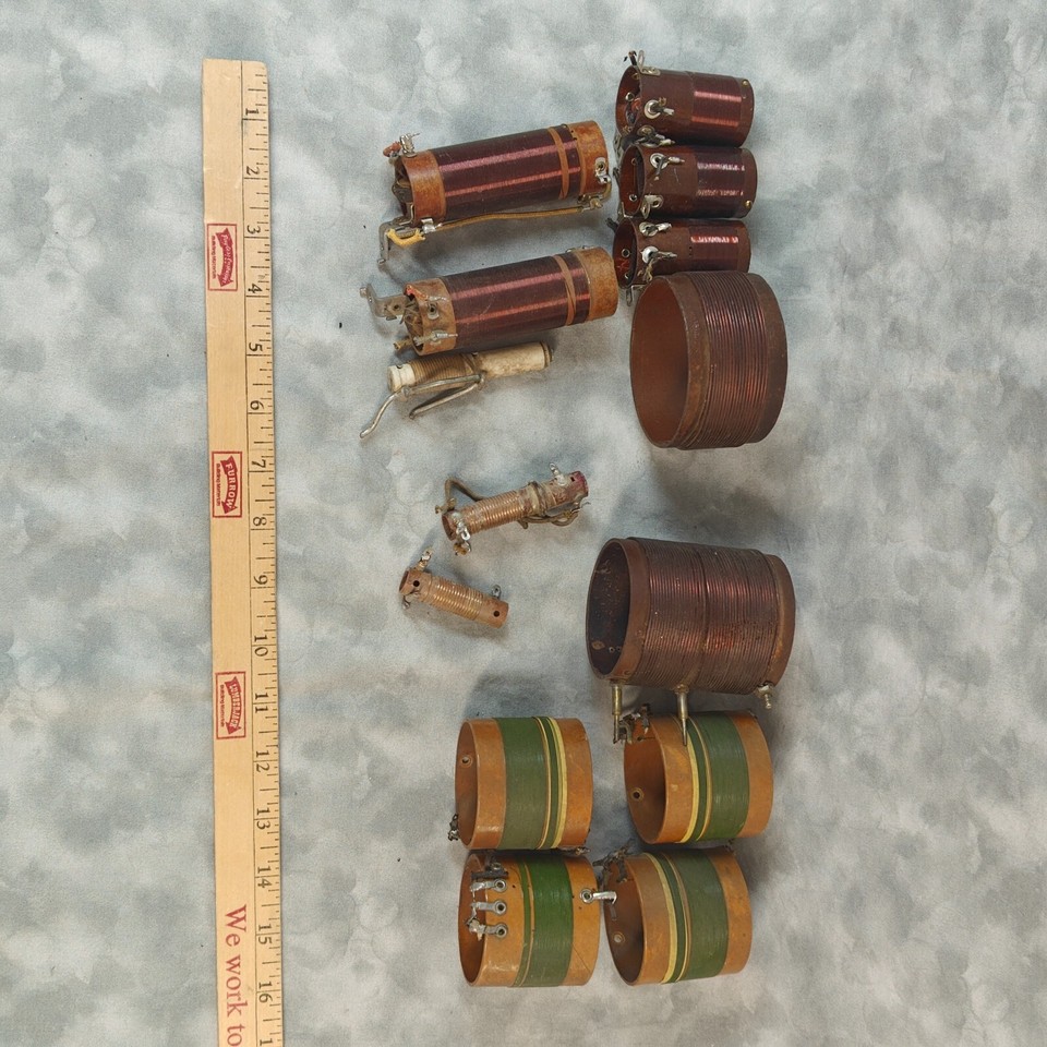 Vintage Radio Coil & Inductor Lot of 14 – Large & Small RF Coils ...