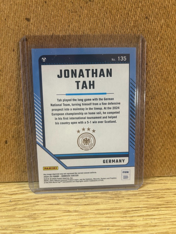 JONATHAN TAH 2024-25 DONRUSS FIFA SOCCER Blue Cubic 36/99 - Germany | eBay