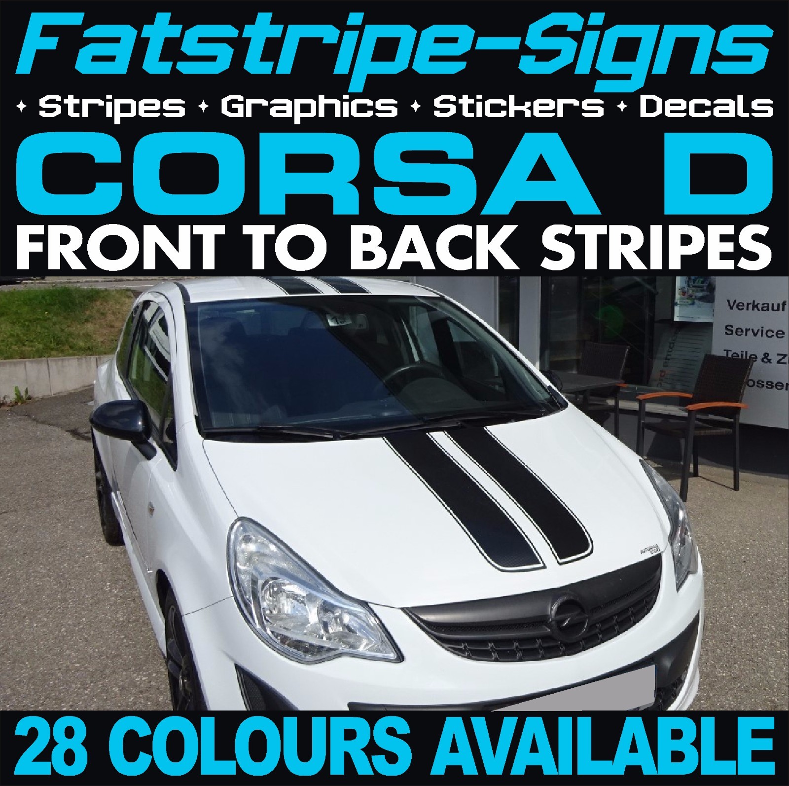 to fit VAUXHALL CORSA D STRIPES GRAPHICS STICKERS DECALS SXI GSI VXR S ...