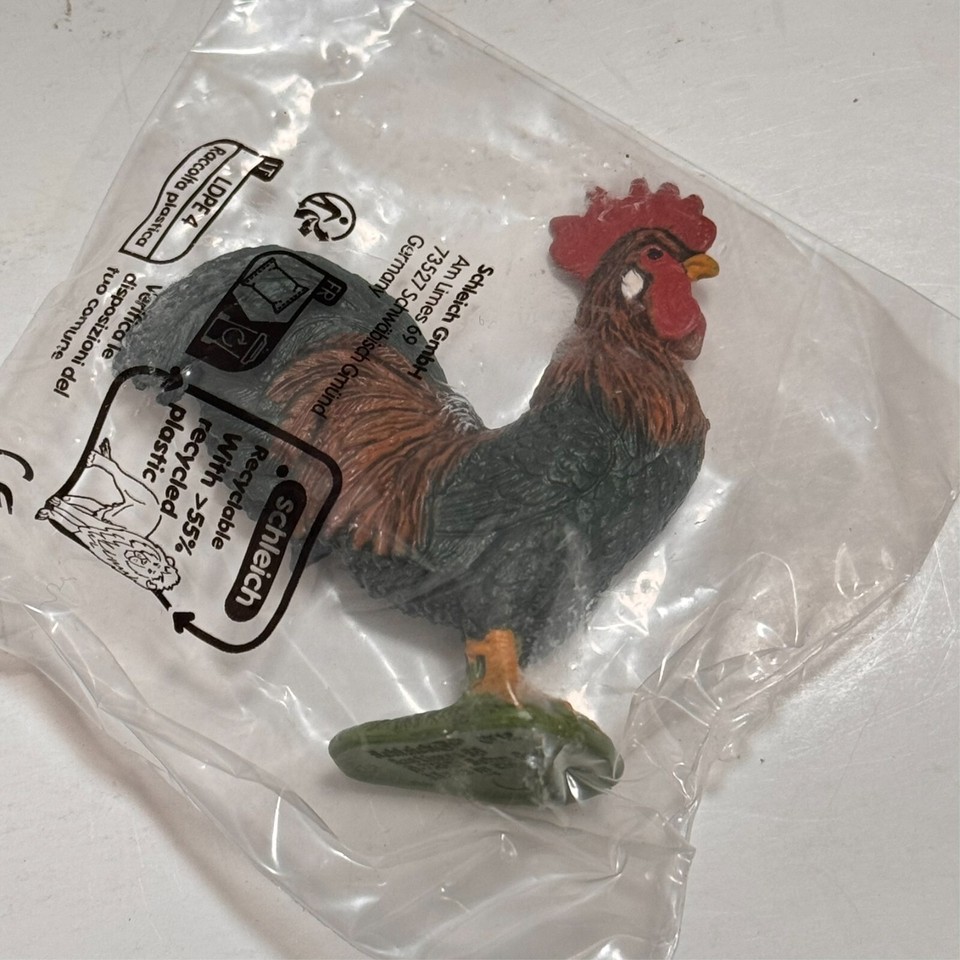 4 Animals Cow Sheep Rooster Donkey Schleich Farm World Set #42385 no ...