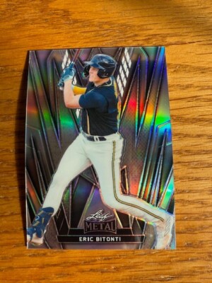2024 Leaf Metal Baseball Eric Bitonti # 17 Silver 162/185 Brewers | eBay