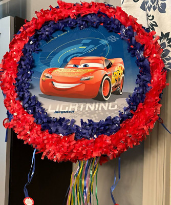 Disney - Pixar Car Piñata-with Pull String - Party Game & Candy Holder ...