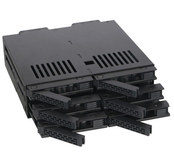 ICY DOCK MB326SP-B Removable Storage Drive - 6x2.5 inch SATA SAS HDD ...
