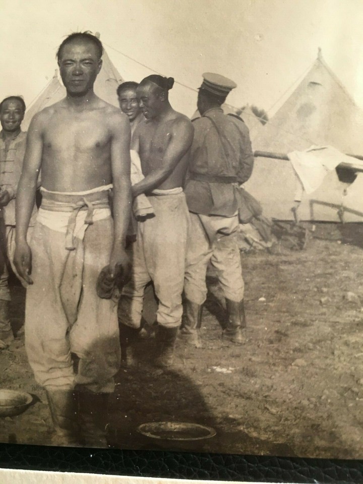 👍 1906 CHINA QING DYNASTY NEW ARMY MANOEUVRE CAMP ORIGINAL PHOTO ...