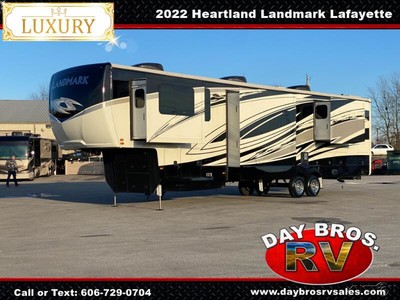 22 Heartland Landmark Lafayette Fifth Wheel RV Towable Camper 5 Slides ...