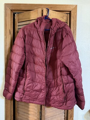 Eddie Bauer EB 650 Hooded Down Puffer Jacket Woman's XXL Red ...