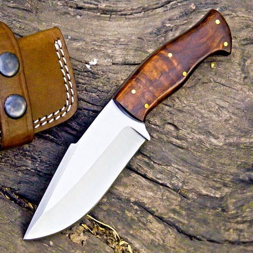 Small Hunting Knife Bowie Sharp Fixed Blade Camping Military Outdoor ...