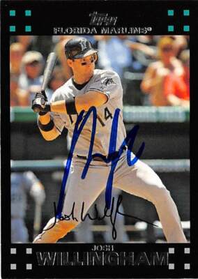 Josh Willingham autographed baseball card (Florida Marlins) 2007 Topps ...