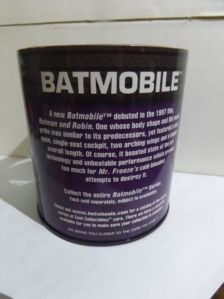 2005 Hotwheels Black Batmobile # 2 of 3 Oil Can 1/64 Scale | eBay