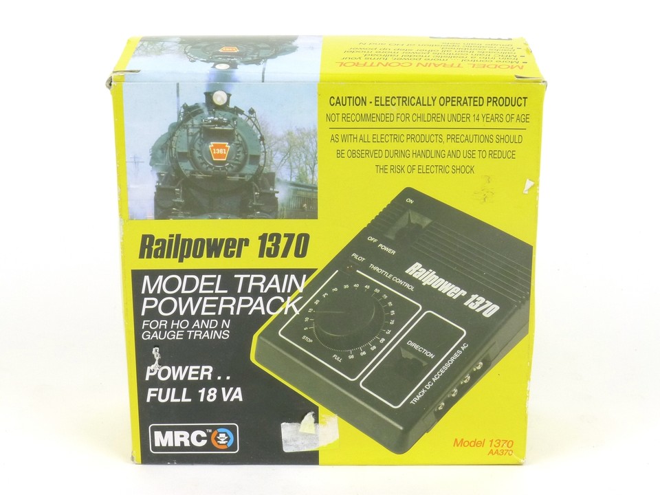 MRC Railpower 1370 Model Train Powerpack For HO and N Gauge Trains ...