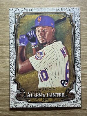2024 Topps Allen & Ginter Ronny Mauricio Filigree Parallel Mets RC SP ...