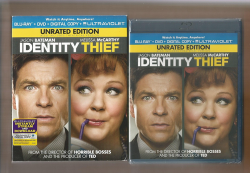 Identity Thief (Blu-ray, DVD) ~ With Slipcover ~ Melissa McCarthy ...