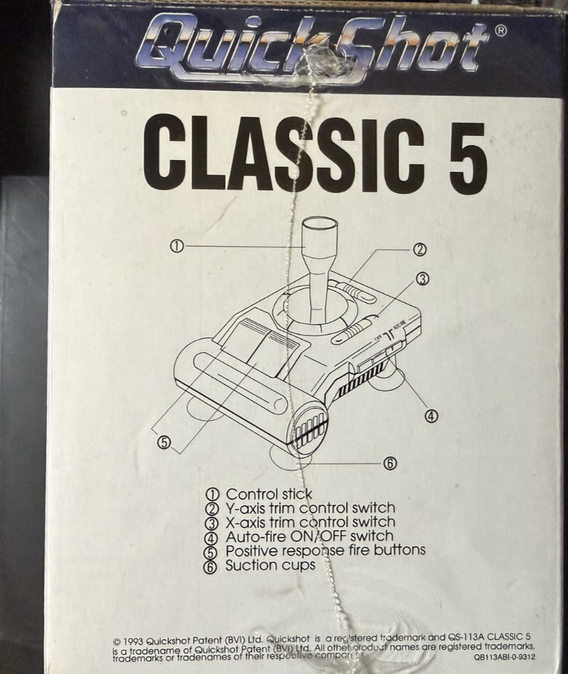 Vintage Quick Shot 5 Deluxe Joystick Controller - SEALED Brand-New QS ...