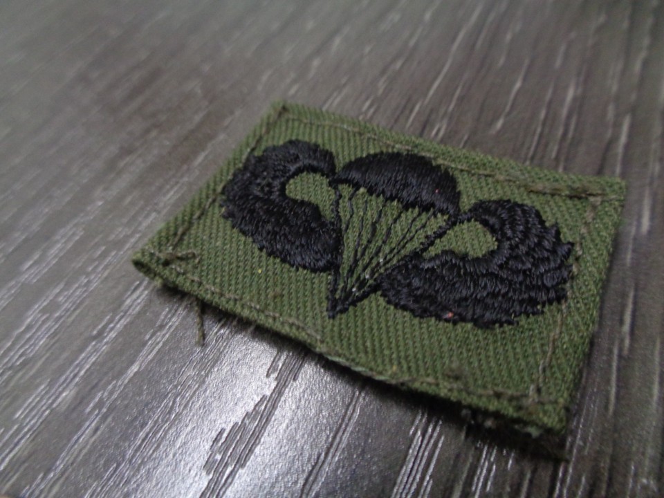 US Army Paratrooper Jump Wings Patch OD GREEN Airborne used | eBay