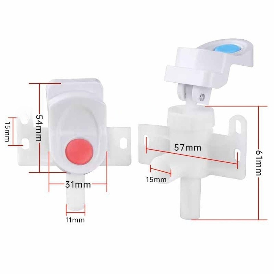 Hot Cold Water Push Button Faucet Switch Compatible with Most Water ...