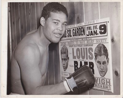 1941 Boxing Joe Louis Vs Buddy Baer Fight Poster Pearl Harbor Vintage Photo | eBay