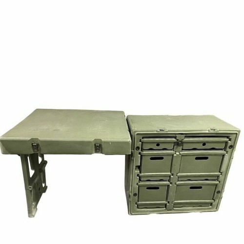 Pelican/Hardigg Military Mobile Office Field Desk OD Green "NEW" | eBay