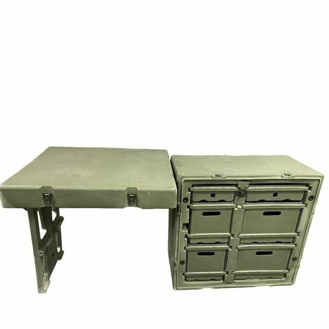 Pelican/Hardigg Military Mobile Office Field Desk OD Green "NEW" | eBay