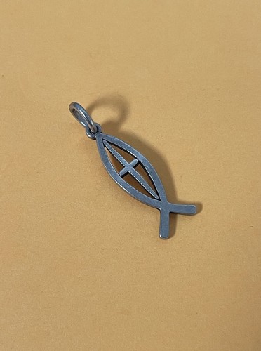James Avery Retired Silver Ichthus Cross Fish Charm | eBay