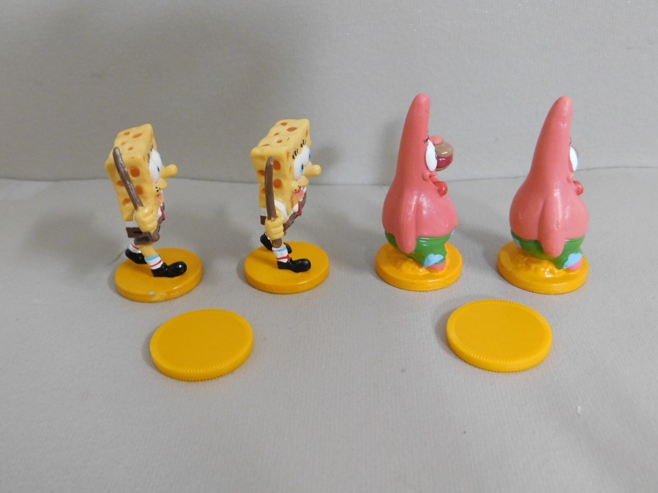 Lot of Patrick & SpongeBob SquarePants Cake Toppers Checkers Toys 2 ...