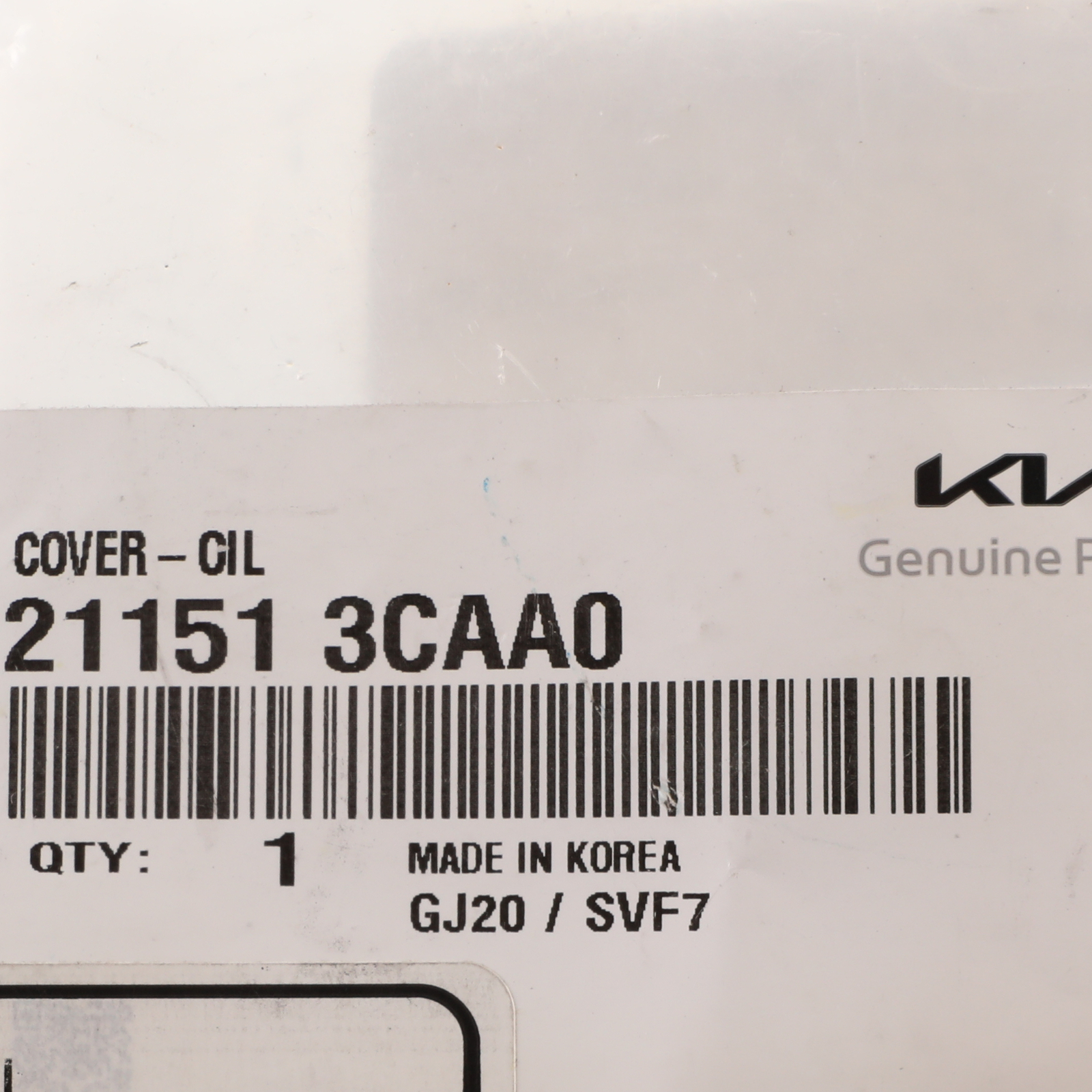 NEW OEM Kia 2006-2018 Cadenza Sedona Sorento Oil Cover Engine Cap 21151 ...