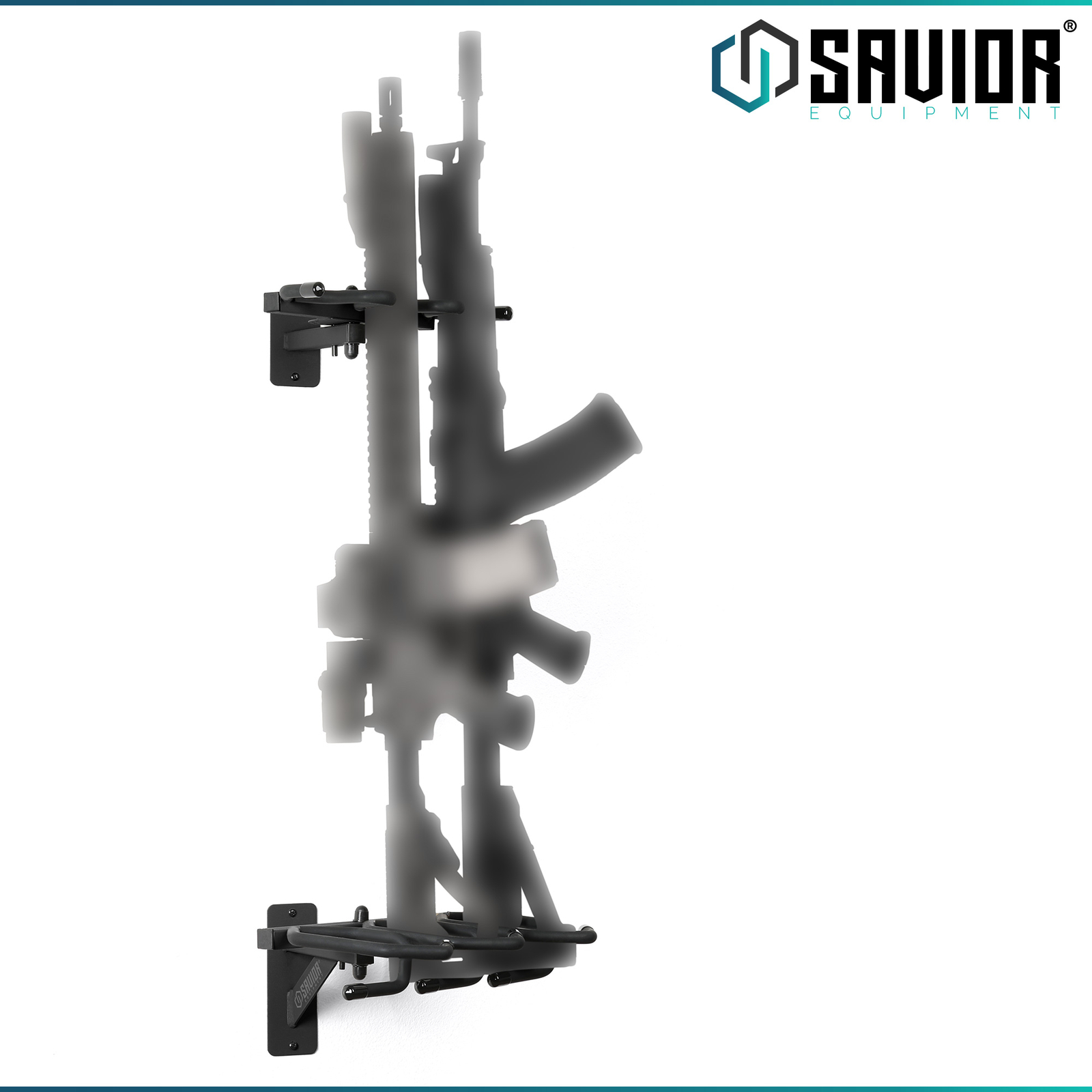 [SAVIOR]Vertical 3 Gun Rifle Wall Mount Rack Carbine Shotgun Hook ...