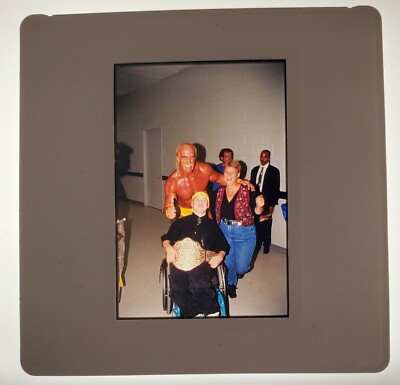 Vtg Hulk Hogan Wrestling Slide, 35mm Photo, WWF WWE WCW, Backstage | eBay