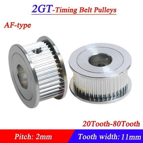 2GT 20-80T Timing Pulley Pitch 2mm Without Step AF-type Width 10mm For ...