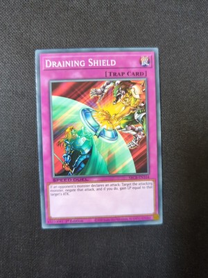 * Draining Shield - SBCB-EN164 - Speed Duel - 1st Ed - LP | eBay
